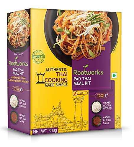 Rootworks Pad Thai Meal Kit Pack of 1 (300 g) | Authentic Thai Flavours ...