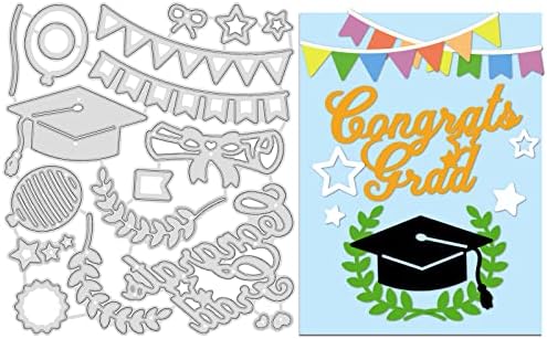 Amazon.com : Hying 2024 Graduation Cutting Dies for Card Making ...