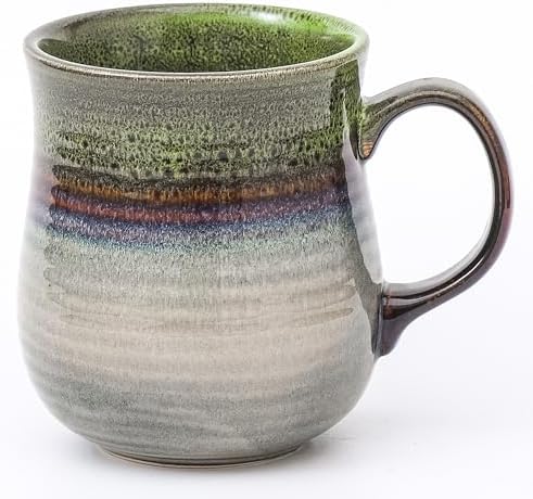 Amazon.com: Garnome Large Ceramic Coffee Mugs, 20 oz Handmade Pottery ...