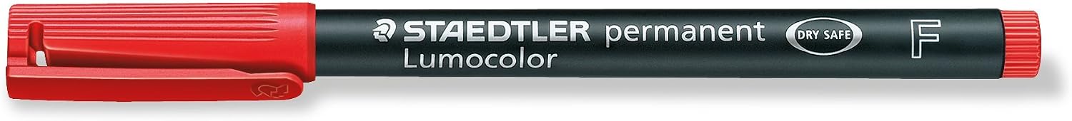 Staedtler Retro Permanent Fineliner Pen - Red : Amazon.co.uk ...