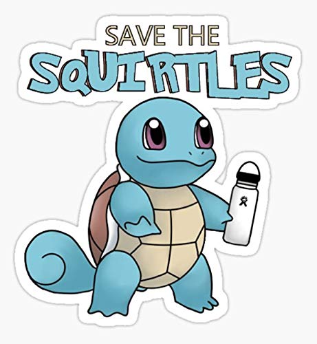 Amazon.com - Save The Squirtles Sticker - Sticker Graphic - Auto, Wall ...