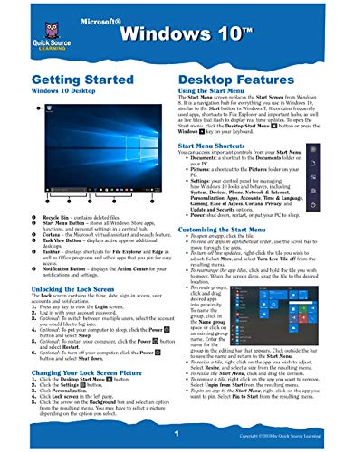 Windows 10 Quick Source Reference Guide: Quick Source: 9781935518617 ...