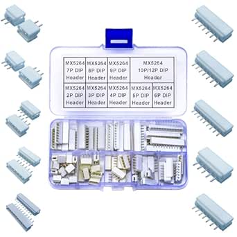 Yoeruyo Molex 2.5mm DIP Header Molex Connector Kit, MX2.54 2/3/4/5/6/7/8/9/10/12P Molex 254 5264 ...