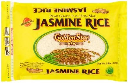 Amazon.com : Golden Star Prime Grade Long Grain Fragrant Jasmine Rice ...