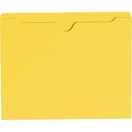 Amazon.com : Smead File Jacket, Reinforced Straight-Cut Tab, Flat-No ...