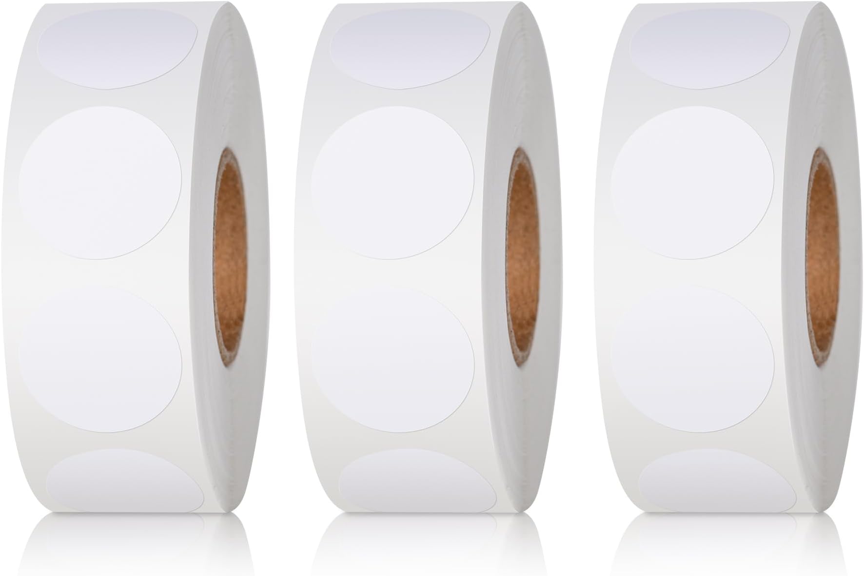 Amazon.com : 1 Inch Round Label White Color Coding Dot Labels Stickers ...