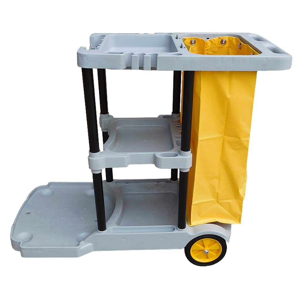 Como Heavy Duty Cleaning Utility Cart Service Cart 3 Shelf | Desertcart ...