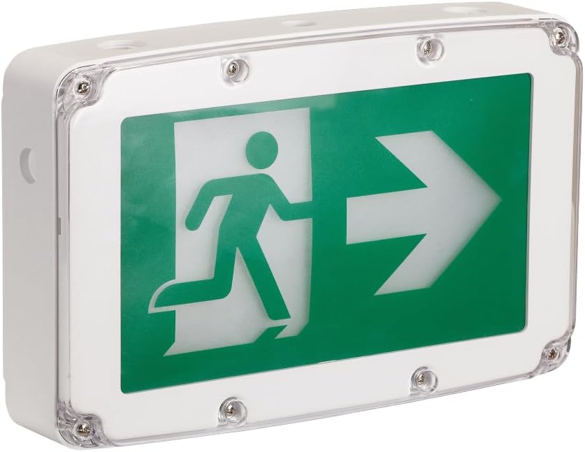 TANLUX Wet Location Running Man Exit Sign, LED Emergency Exit Light ...