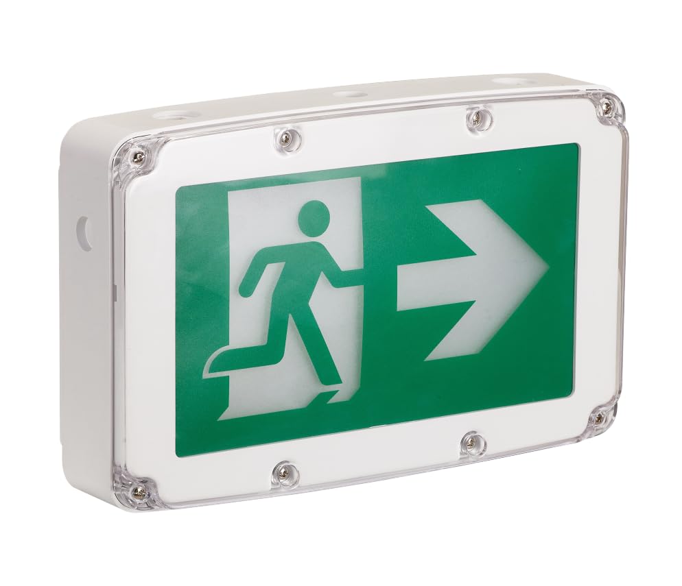 TANLUX Wet Location Running Man Exit Sign, LED Emergency Exit Light ...