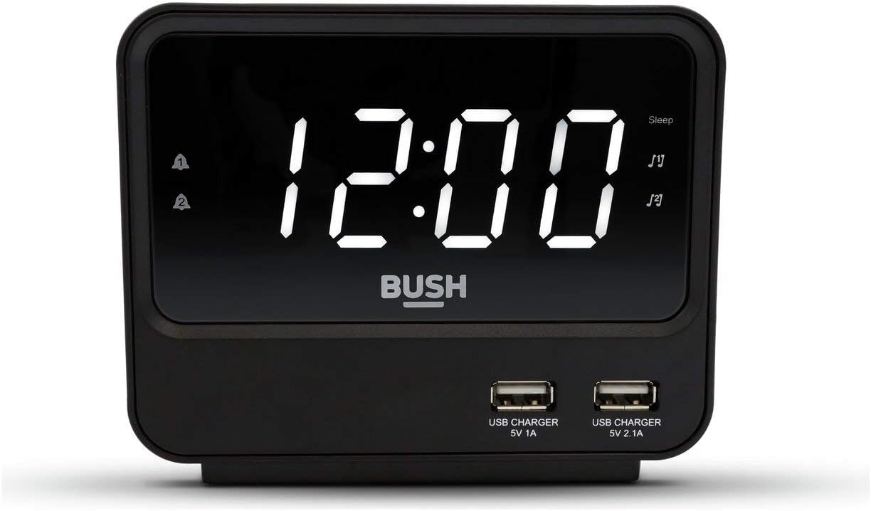 Bush FM USB Clock Radio - Black: Amazon.co.uk: Electronics & Photo