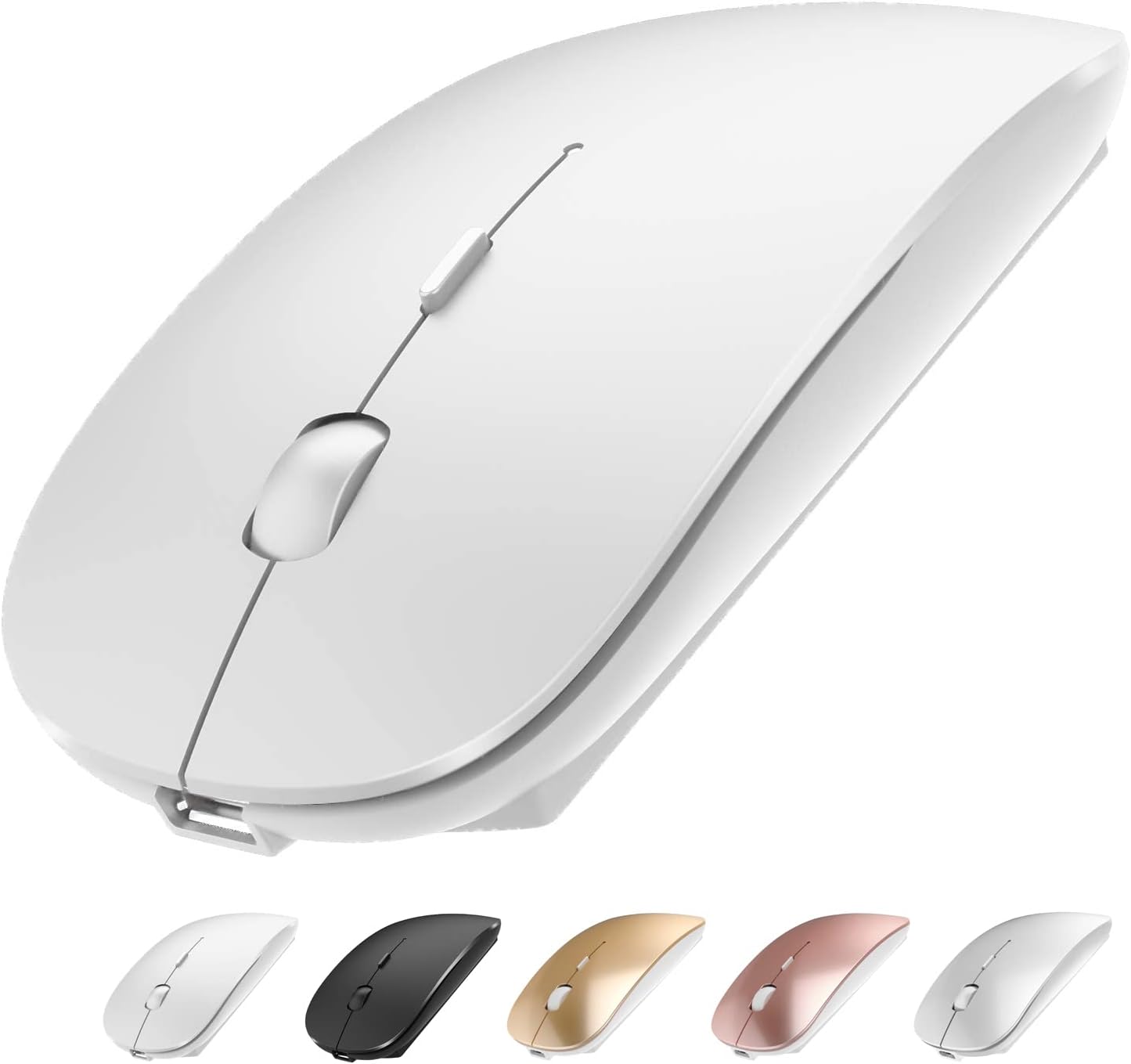 Amazon.com: QIJIAYI Wireless Mouse, Slim Rechargeable Wireless Silent ...