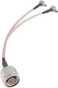 Amazon.com: onelinkmore N Male Antenna Cable External Antenna Adapter Cable Pigtail N Male to 2 ...