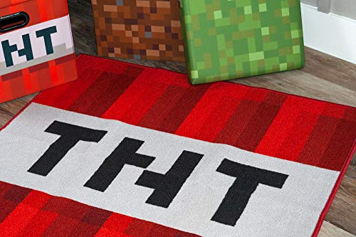 Minecraft Area Rug TNT Block Decorations Merch Video Game - Want It All