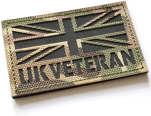 Multicam Camo IRR Union Jack Flag Patch British Military Hook and Loop ...