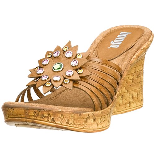 Buy Bongo Women's Delightful Wedge Slide, Tan, 8.5 M at Amazon.in
