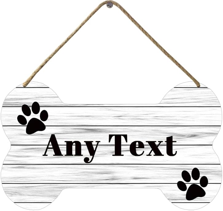 Amazon.com : Muroanmi Dog Bone Sign, Custom Pet Dog Name Sign, Bone and ...