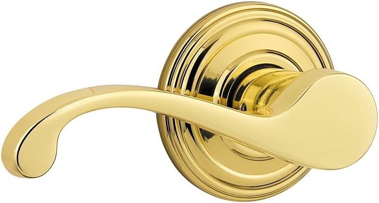 Kwikset Commonwealth Hall/Closet Lever in Polished Brass - Privacy Door ...