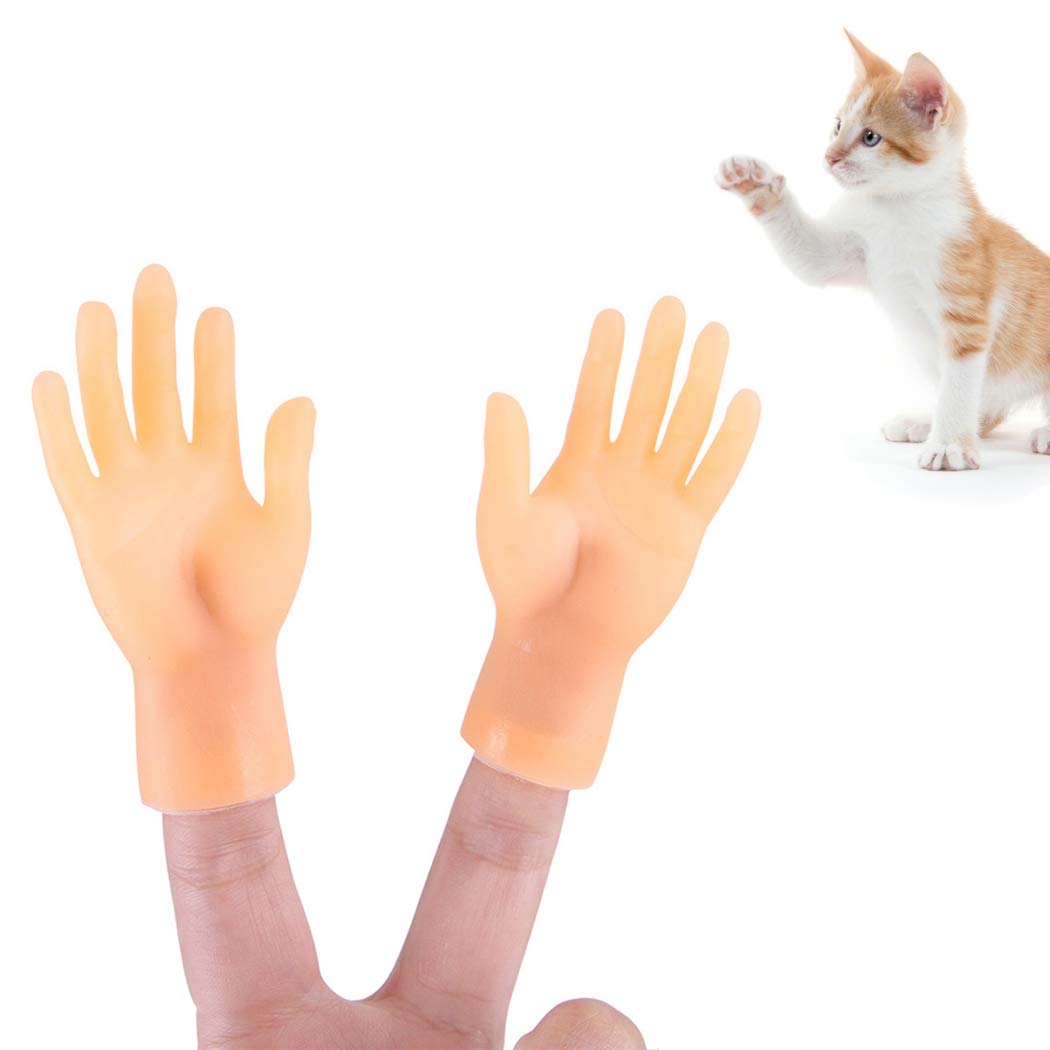 Dorakitten 1 Pair Tiny Finger Hands Creative Funny Realistic Tiny Hands ...