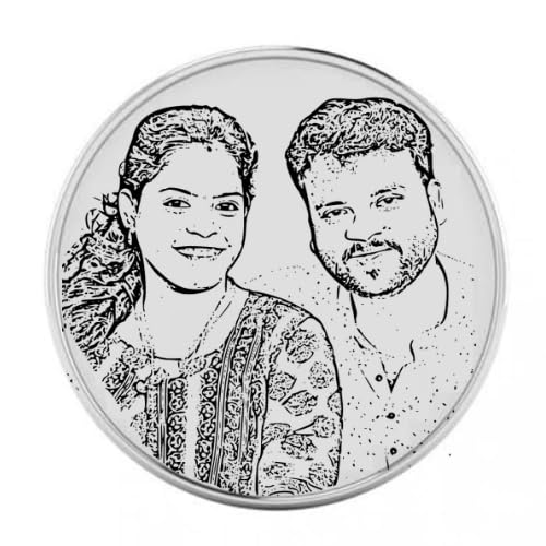 Photo Engraved Silver Coin - (10 Grams - 999 Pure Silver ...