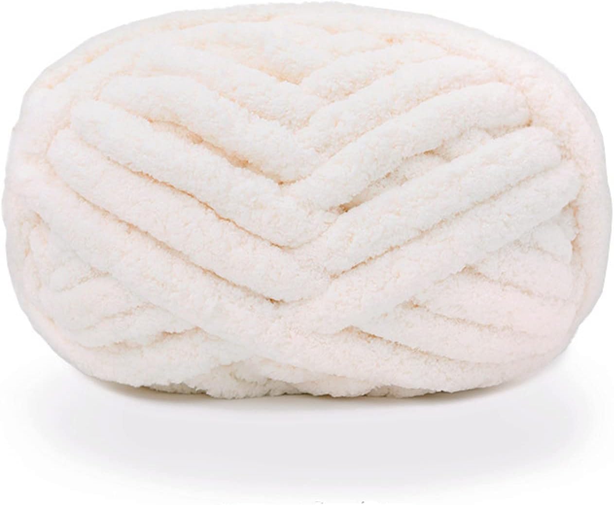 iKneonei 3 x 230 Gramm Dicke Wolle Garn Strickgarn, Super Soft Chenille ...