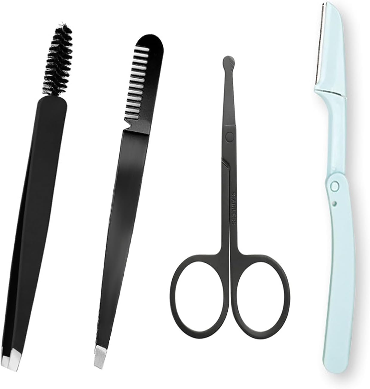 Amazon.com : KLTMYFW Eyebrow Grooming Set, 4 in 1 Eyebrow Kit with ...