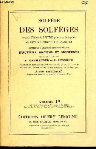 Amazon.in: Buy Solfege des solfeges volume 1b Book Online at Low Prices ...