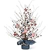 Amazon.com: Glitzhome 20”H Patriotic Berry Table Tree with Burlap Base ...