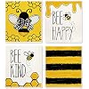 Amazon.com: AnyDesign Bees Dishcloths Reusable Swedish Towels Bee Kind ...