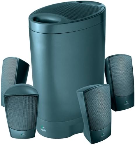 Amazon.com: Logitech SoundMan Xtrusio DSR-100 5-Piece Computer Speakers ...