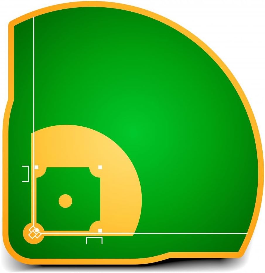 Amazon.com: Wallmonkeys Baseball Field Wall Decal Peel and Stick ...