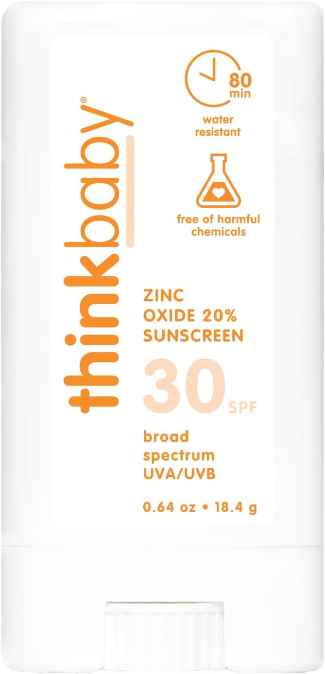 Amazon.com : Thinkbaby SPF 30 Sunscreen Stick – Safe, Natural, Water ...