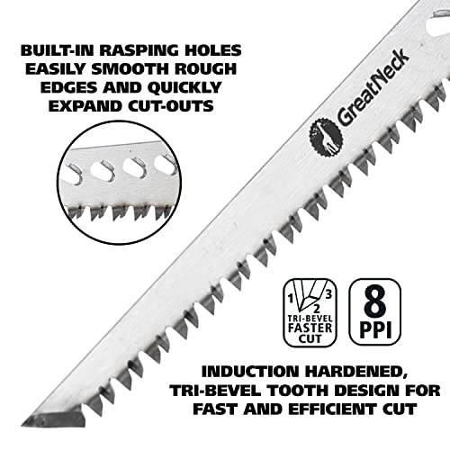 Snapklik.com : GreatNeck 74027 Rasping Jab Saw And Sheath, Drywall ...