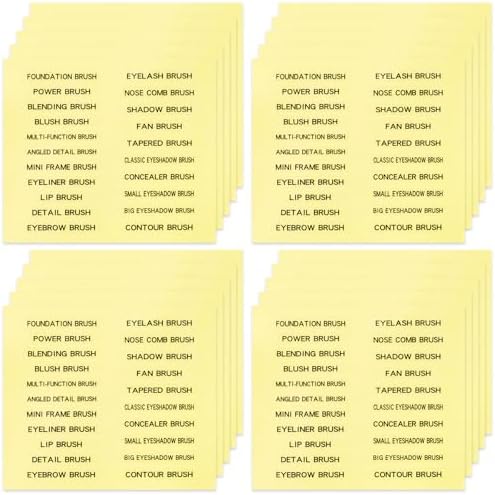Amazon.com: HINZIC 420 PCS Makeup Brush Label Stickers, 10 Sheets Self ...