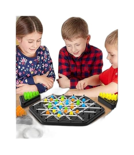 Chain Triangle Chess Game, Engaging Triggle Rubber Band Strategy Game ...