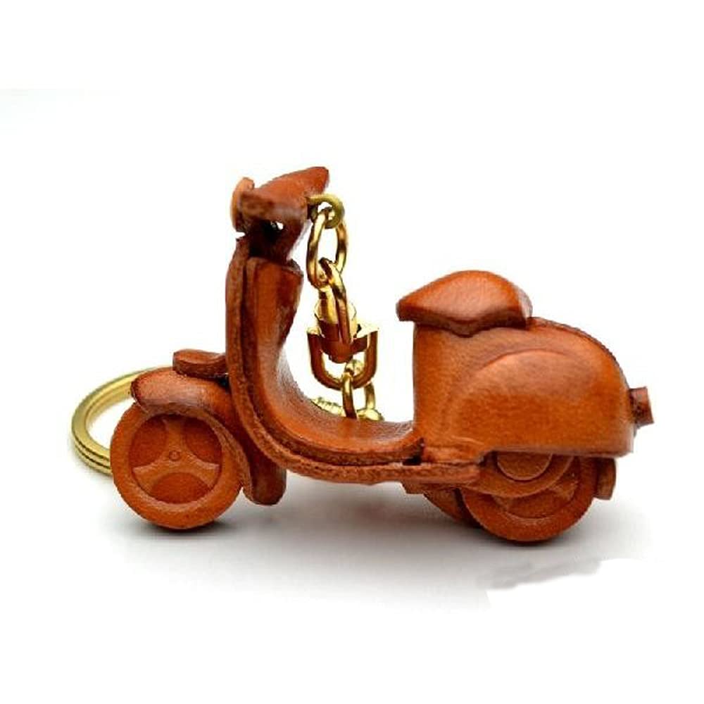 Amazon.com : Motor Scooter Vehicles 3D Leather Keychain(L) VANCA CRAFT ...