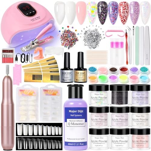 Amazon.com: DouborQ Acrylic Nail Kit With Everything,Included Acrylic ...