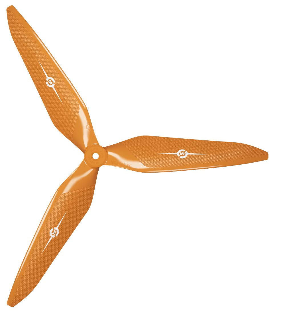 Buy Master Airscrew 3X Power Series 13x12 Propeller - Orange - Reverse ...
