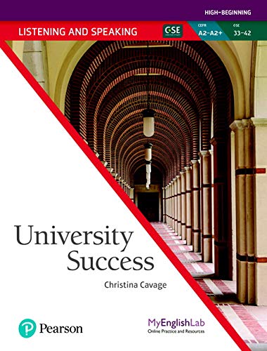 Amazon.com: University Success Listening/Speaking A2: 9780135245972 ...