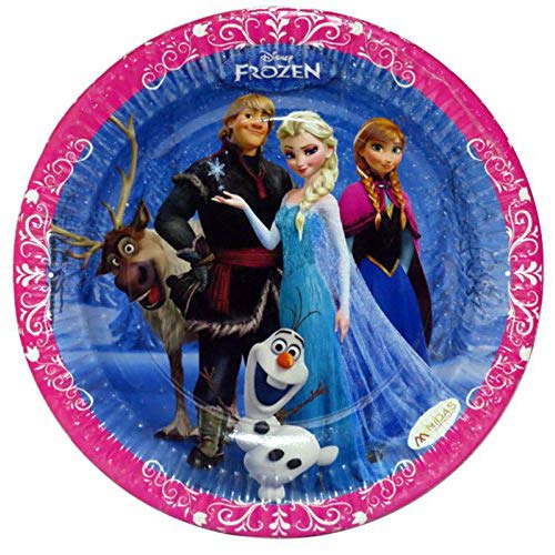 Buy Lalantopparties Frozen Themed Disposable Party Paper Plates for ...