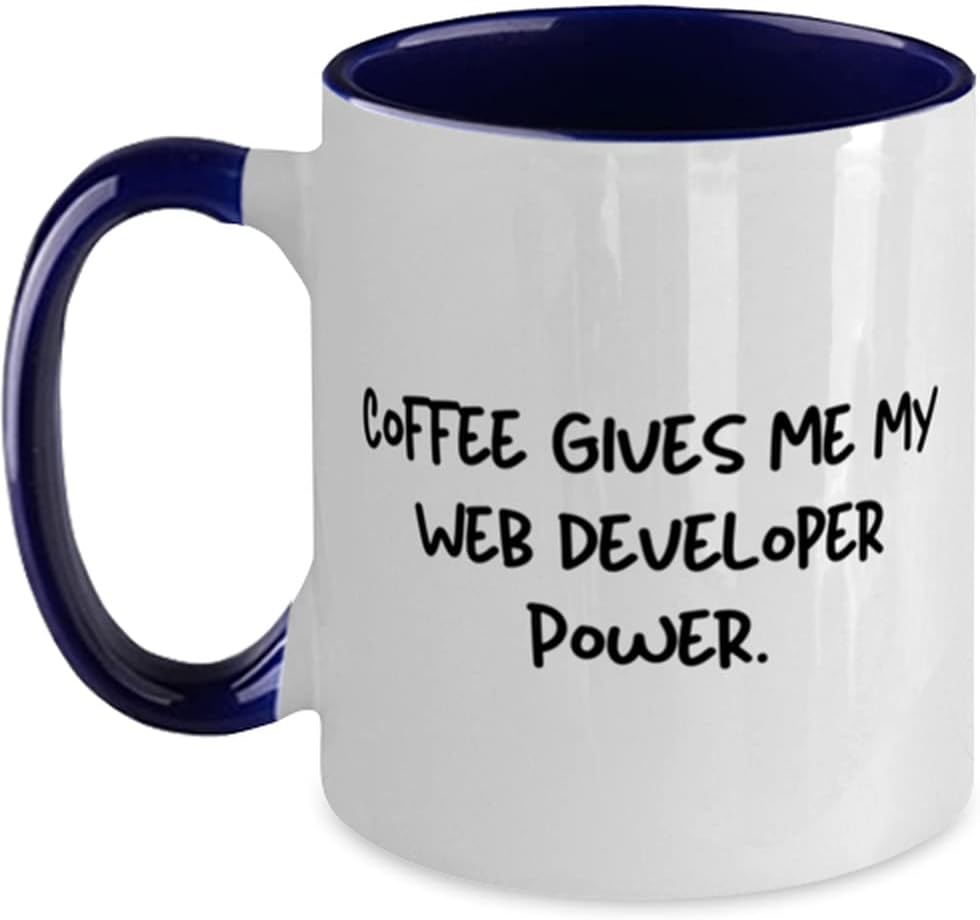 Amazon.com: Inspirational Web developer , Coffee Gives Me My Web ...