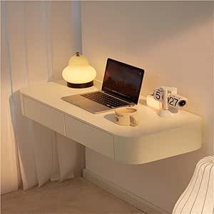 Amazon.com - Vpswekans Floating Dressing Table with 2 Drawers, Wall ...