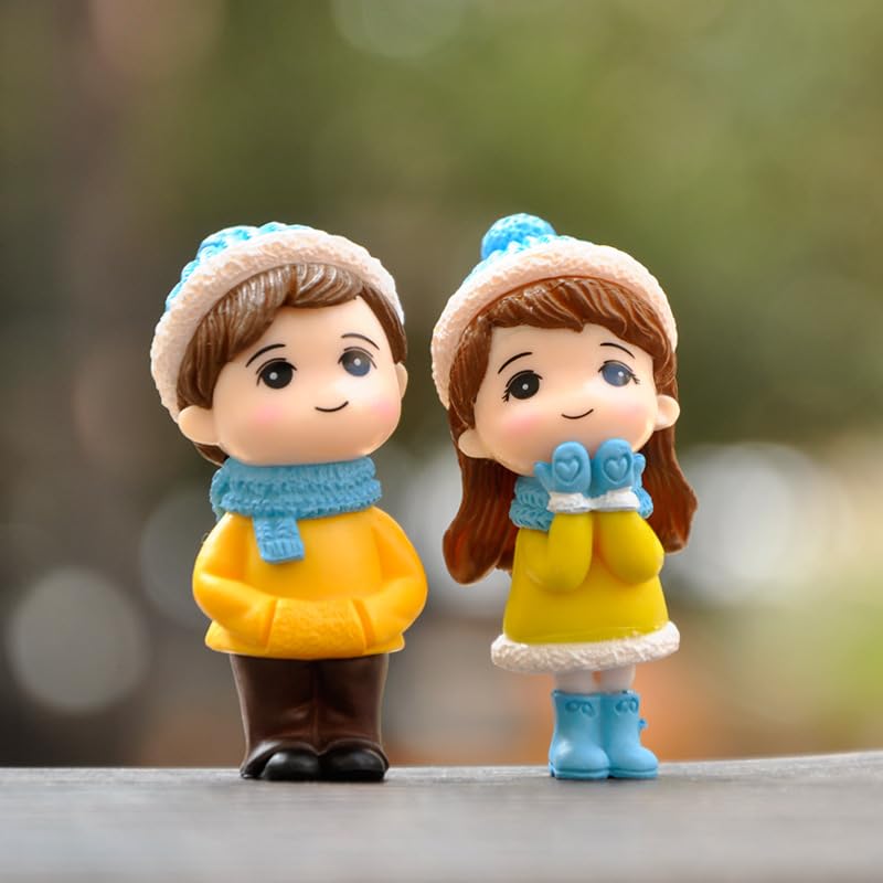 KTrading Winter Couple Doll Doll Decoration Boy Girl Showpiece ...