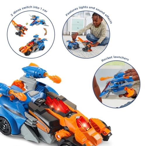 VTech Switch & Go Dinos Dino Launcher 2-in-1, Interactive Dinosaur Toy ...