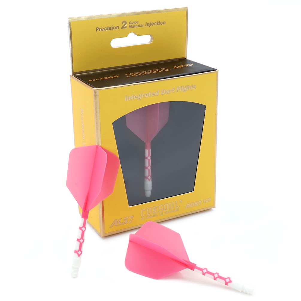 Snapklik.com : ROST T19 Integrated Dart Shaft And Flights 33mm Big Pink ...