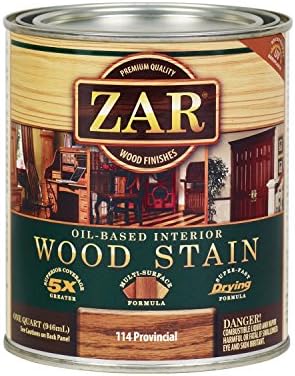 ZAR 11412 Wood Stain, QT, Provincial, 32 Foot - Household Wood Stains ...