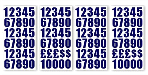 110 x 1 Inch Vinyl Numbers * Self Adhesive * Peel & Stick* Waterproof ...