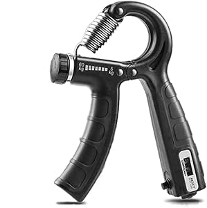 Amazon.com : Grip Strength Adjustable Counting Gripper Hand Training ...