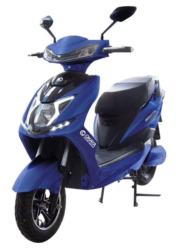 Okaya FREEDUM Electric Scooter | 70-75 km Range Per Charge | Matte Blue ...