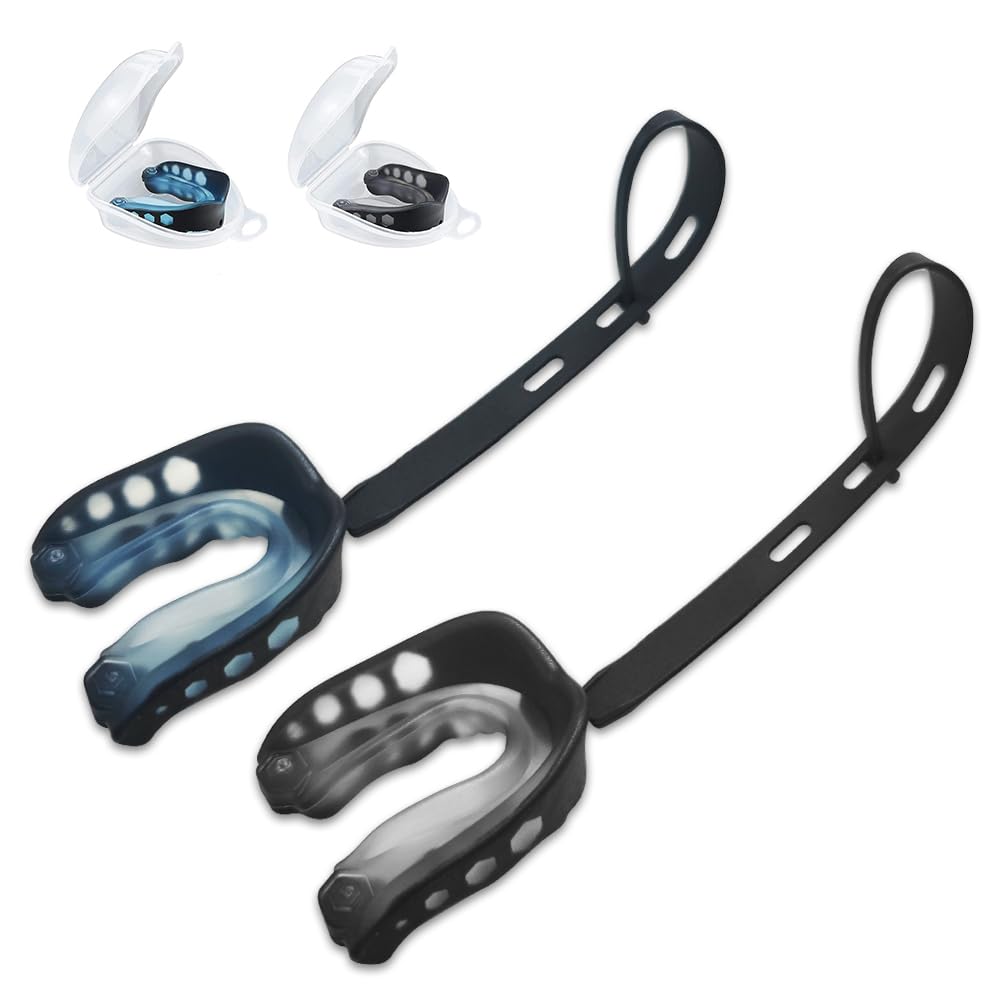 Amazon.com: 2 Pack Sports Mouth Guard for Kid with Case and Strap ...