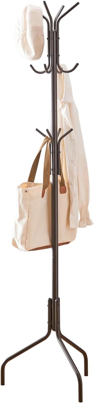 Amazon.com: Simple Houseware Wooden Coat Rack Stand Garment Tree Rack ...